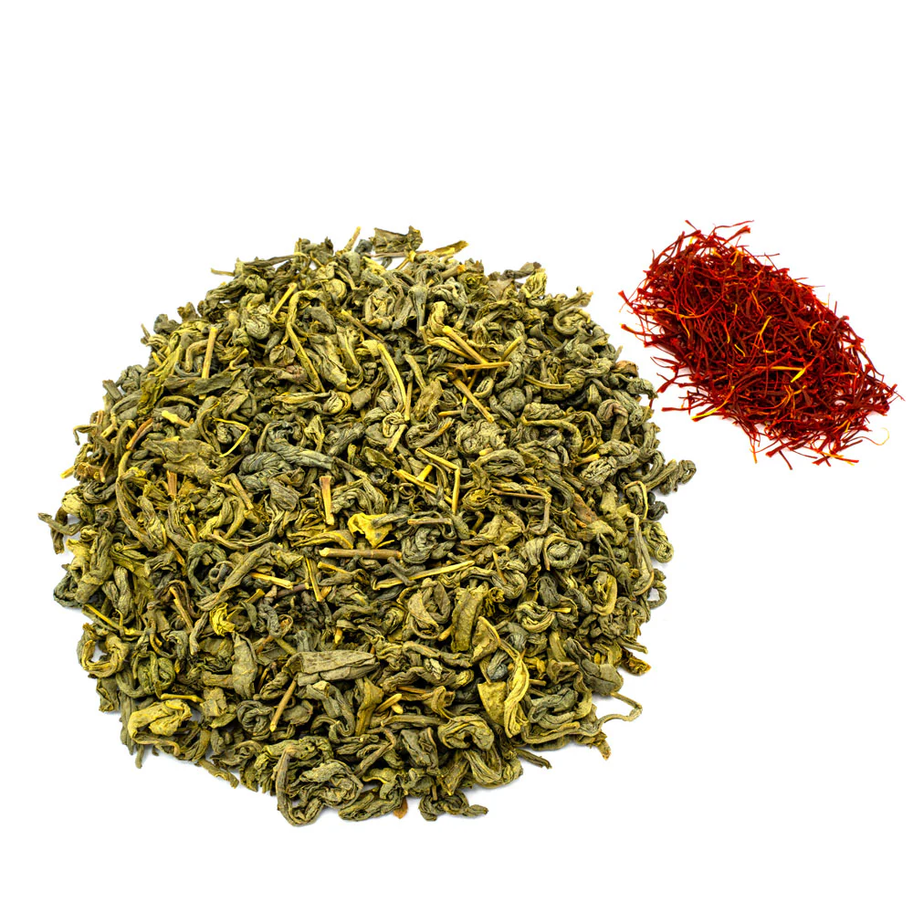 Green Tea mixed Saffron - Afghan Prime